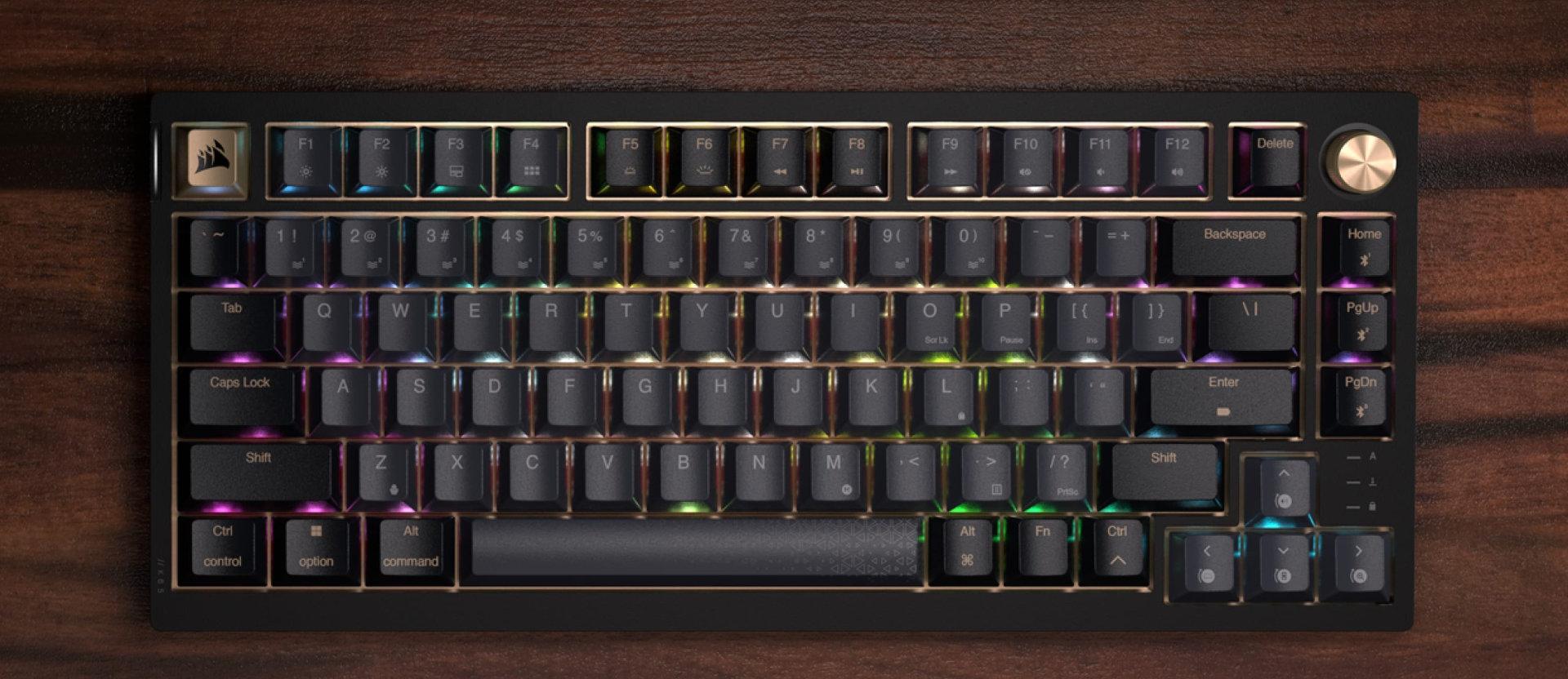 Corsair K65 Plus Wireless คีย์บอร์ดเกมมิ่ง75% ใหม่ค่ายเรือใบ